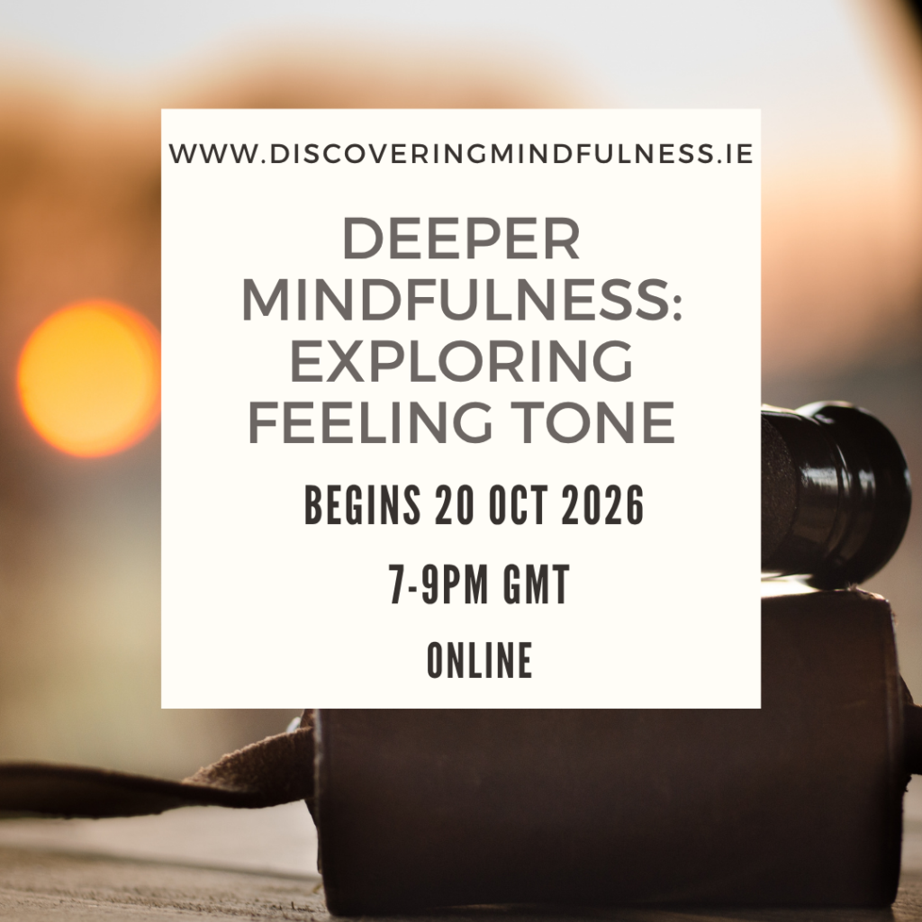 Deeper Mindfulness, Exploring Feeling Tone Frame by Frame